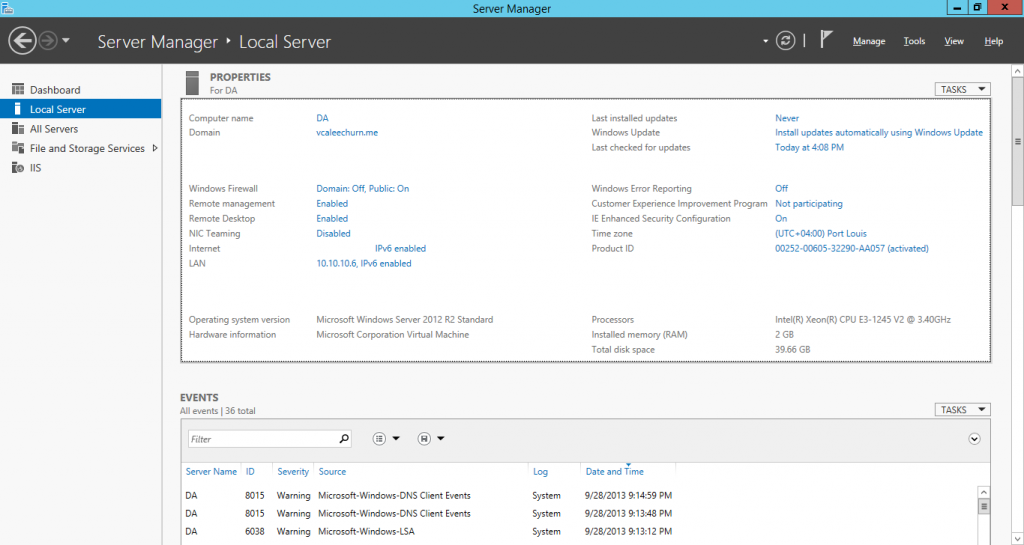 Configuring DirectAccess on Windows Server 2012 R2 - VS Online