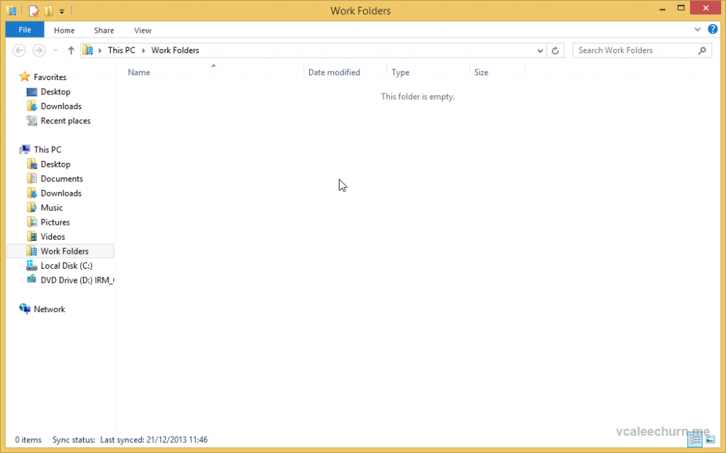 Setting Up Work Folders - Windows Server 2012 R2 - VS Online